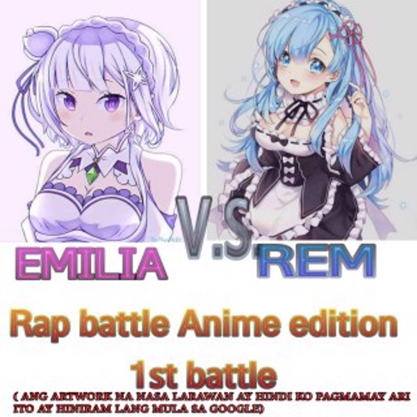 Part 1 of Rem vs Emilia rap battle | Anime balagtasan rap battle ( REM ...
